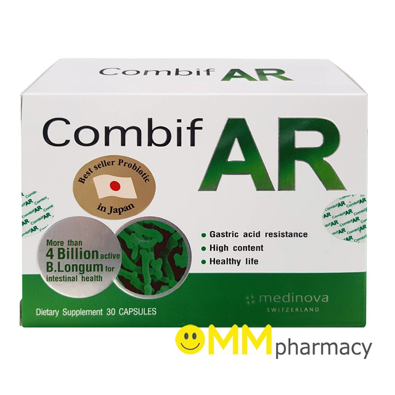 Combif AR Probiotics 30 แคปซูล/กล่อง ผลิตภัณฑ์เสริมอาหาร โปรไบโอติกส์ ...