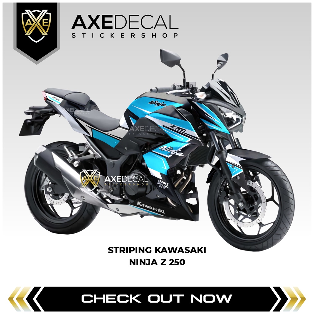 Ninja Z 250 Graphic Striping / Kawasaki / Z250 Motorcycle Sticker ...