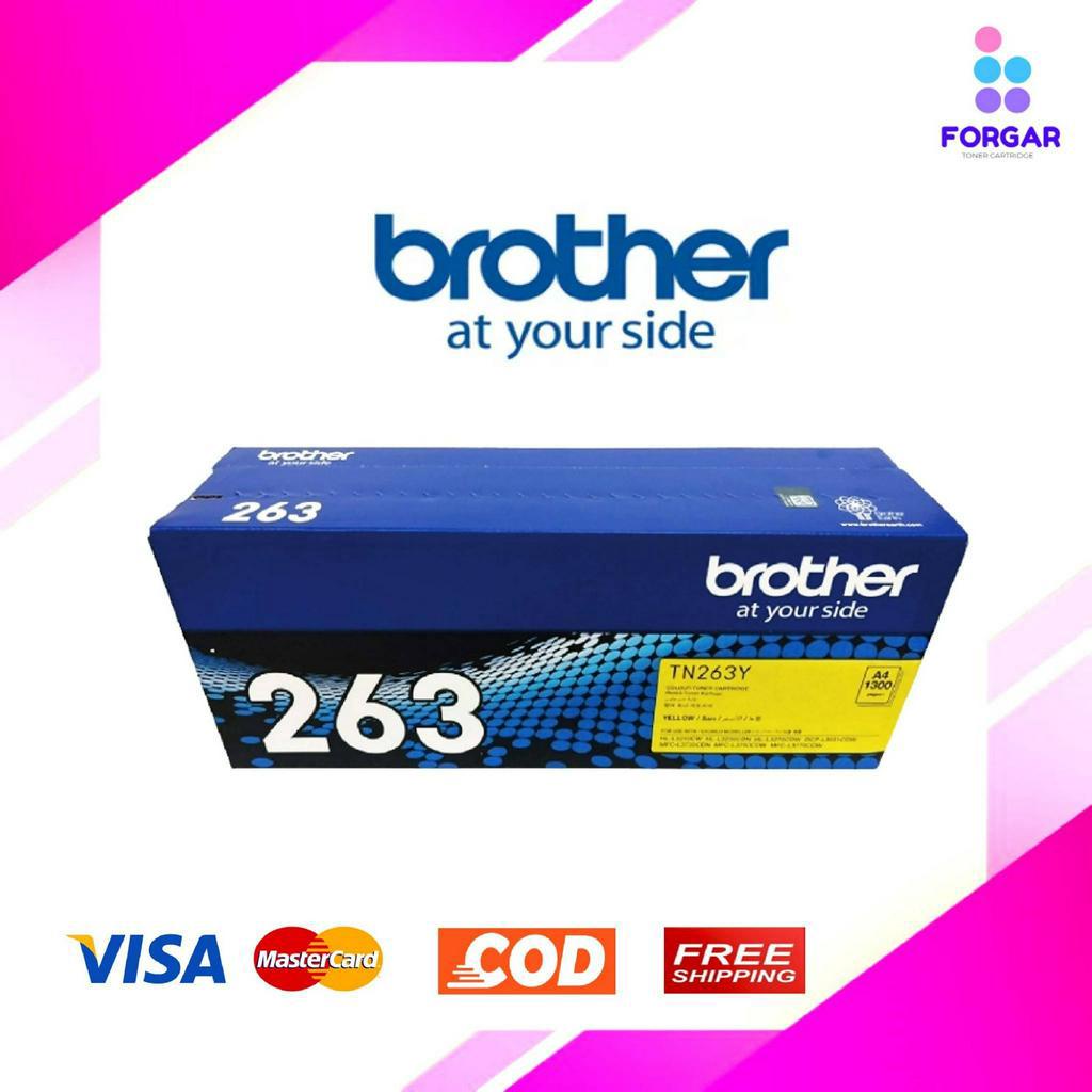 Brother TN-263 Y Yellow หมึกโทนเนอร์ สีเหลือง ของแท้ | Shopee Thailand