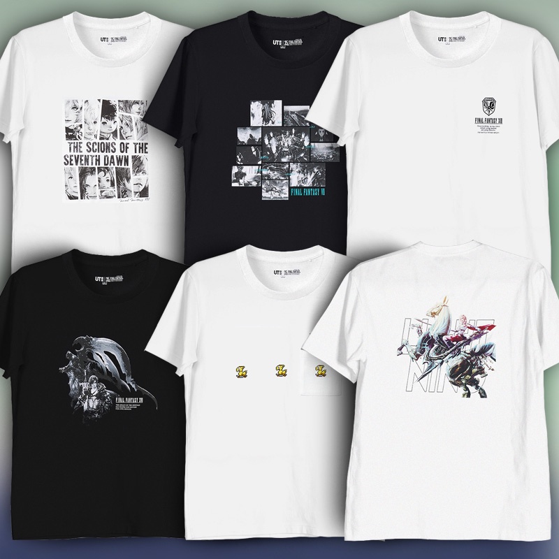 Uniqlo Final Fantasy เสื้อยืดแขนสั้น พิมพ์ลายครบรอบ 35 ปี 449087 พัดลม ...