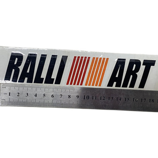 สติ๊กเกอร์ RALLIART STICKER RALLIART 1 ชิ้น size: 18.5 cm (ตามรูป ...
