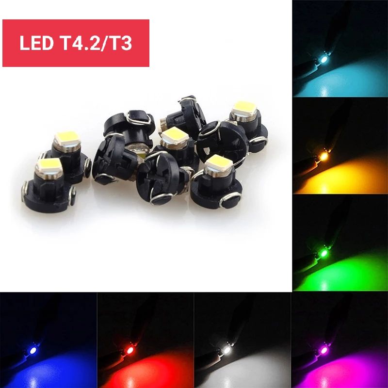 หลอดไฟหน้าปัด แผงแอร์ LED (SMD)T4.2../T3 ราคา/หลอด | Shopee Thailand