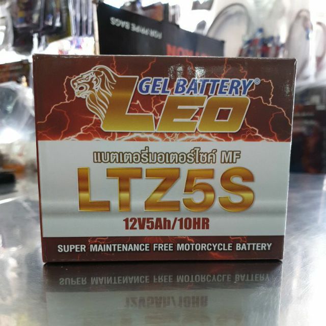 LEO Gel Battery แบตเตอรี่แห้ง มอเตอร์ไซค์(5 แอมป์ ) รุ่น LTZ5S (สามารถ ...
