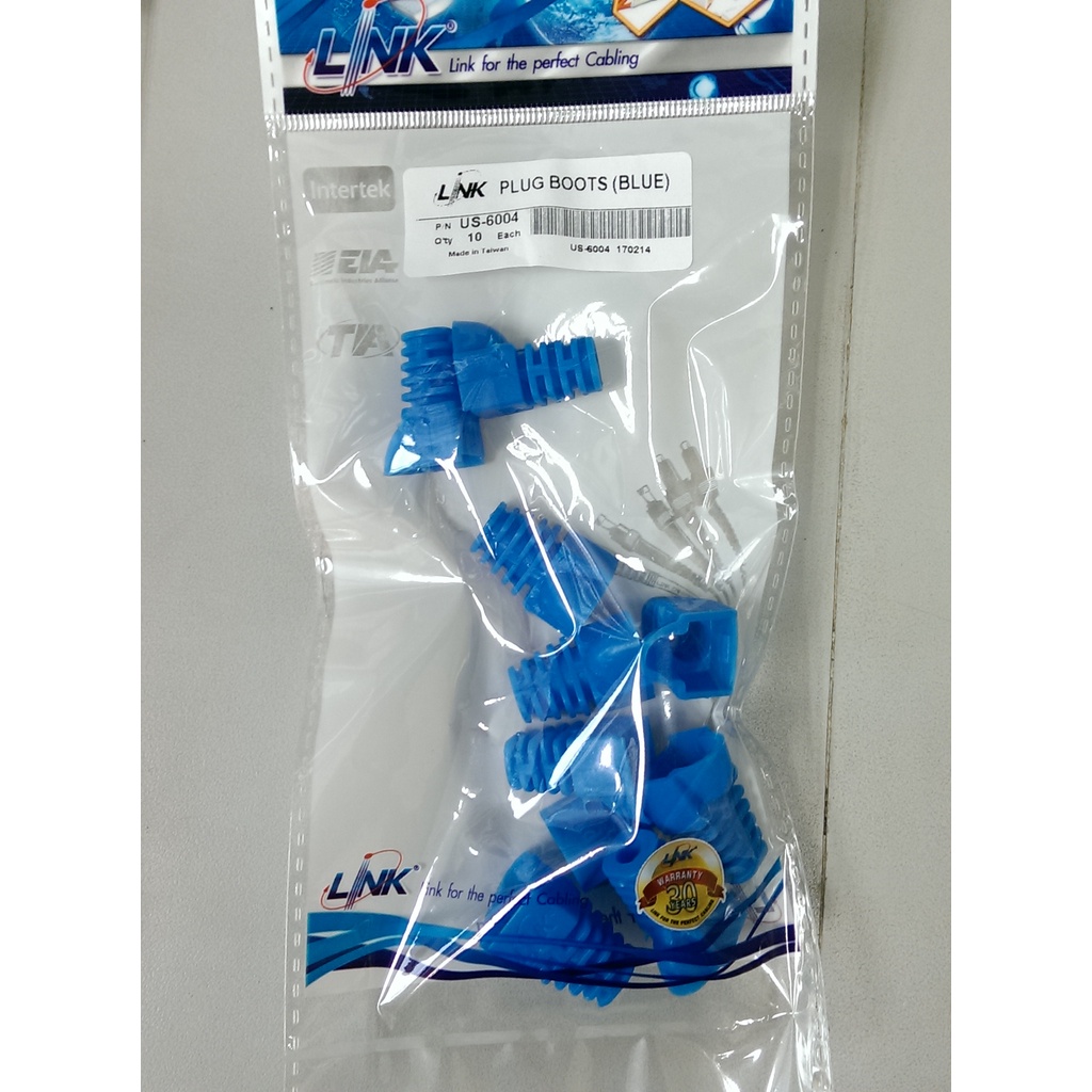 Link Plug Boot RJ45 ปลอกสวมหัวแลน RJ45 สีฟ้า ยี่ห้อ Link | Shopee Thailand