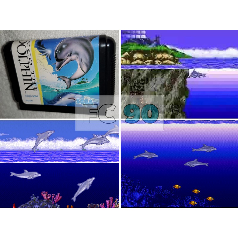 ตลับเกมโลมาดอลฟิน Ecco the dolphin [MD] ตลับแท้ ญี่ปุ่น มือสอง เฉพาะ ...