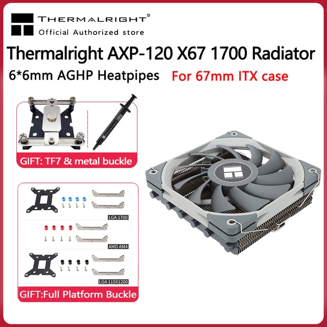 Thermalright AXP120-X67 พัดลมระบายความร้อน cpu ARGB 67 มม. ทองแดง ...