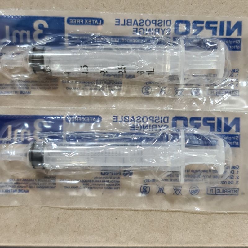 Nipro Syringe (latex free)ไซริ้งพลาสติกไม่ติดเข็ม..... | Shopee Thailand