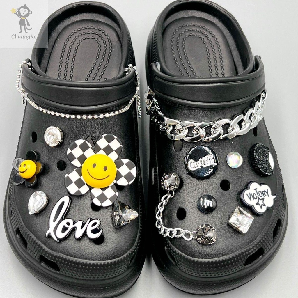 ตัวติดรองเท้า crocs ที่ติดรองเท้า crocs ตัวติดรองเท้าหัวโต ตัวติด ...