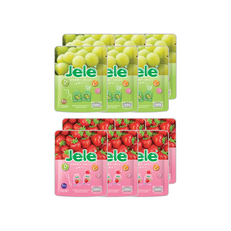 Jele Chewy เจเล่ ชิววี่ เยลลี่ 108 กรัม แพ็ค6 (เลือกรสได้) | Shopee Thailand