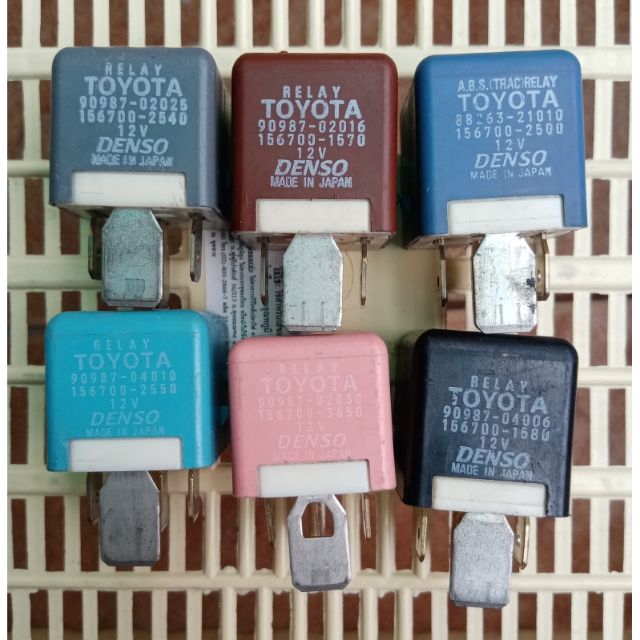 รีเลย์ โตโยต้า RELAY TOYOTA DENSO 4 ขาและ 5 ขา มือสองญี่ปุ่น | Shopee ...