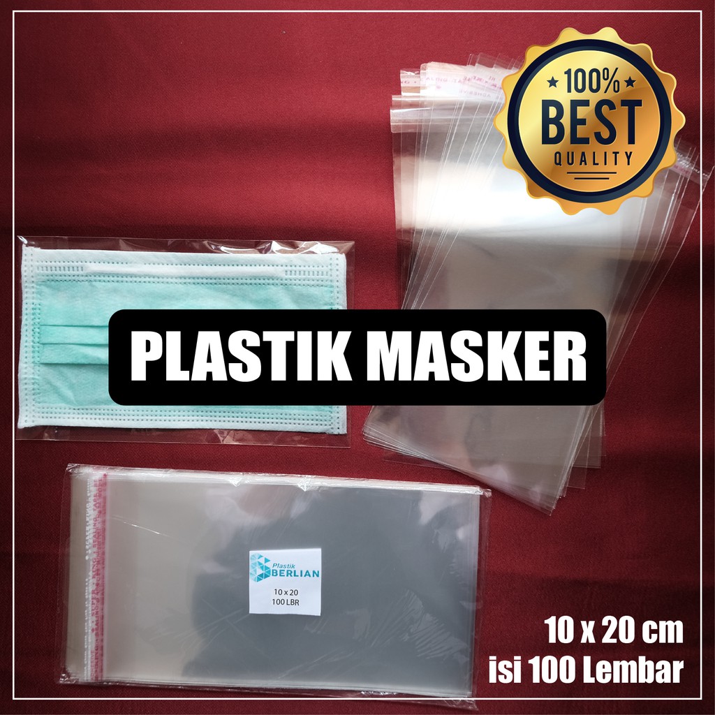 พลาสติก Opp 10x20 ซม. 18 MIC 100LBR กาวหรือซีล/หน้ากากพลาสติก/บรรจุ ...