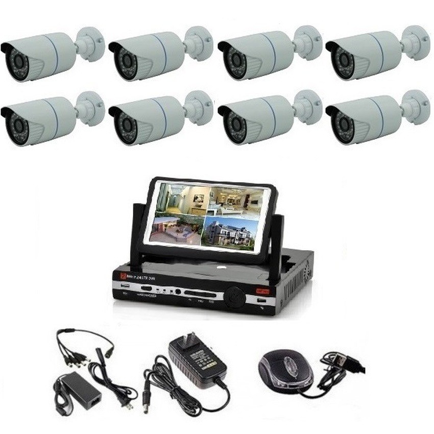 Mastersat CCTV AHD 1 MP ชุดกล้องวงจรปิด 8 กล้อง พร้อมจอมอนิเตอร์ 7 ...
