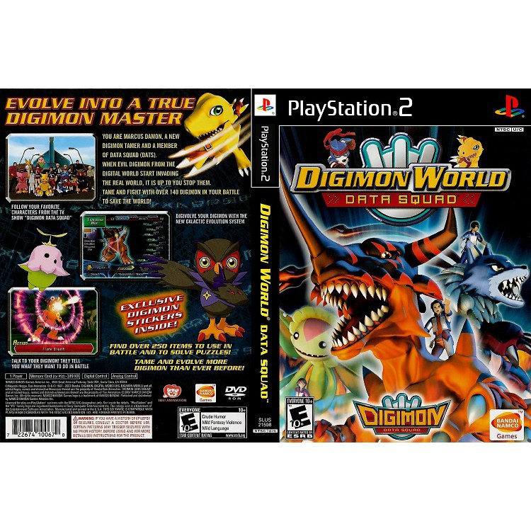 DIGIMON WORLD DATA SQUAD [PS2 US : DVD5 1 Disc] | Shopee Thailand