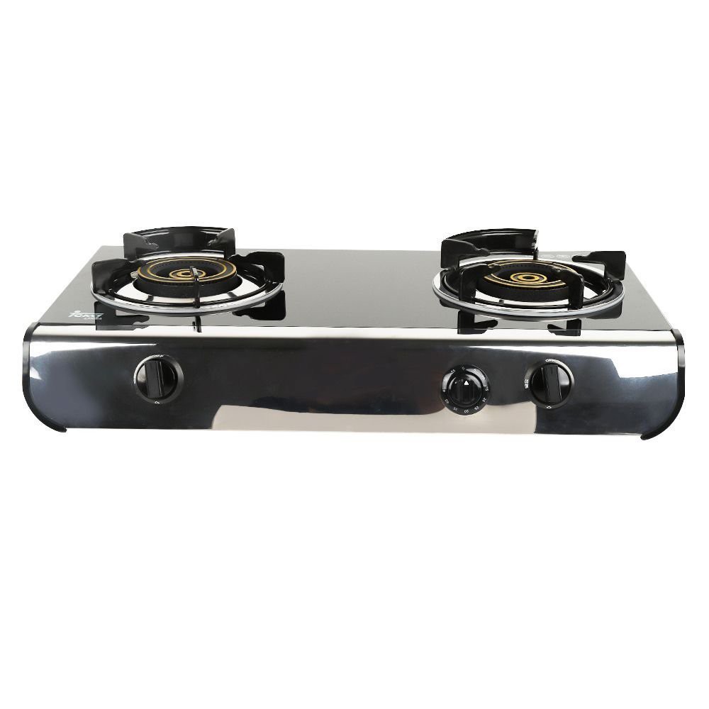 gas stove GAS STOVE TABLE LINA 2GAS MRFGG 220 BLACK Kitchen appliances ...