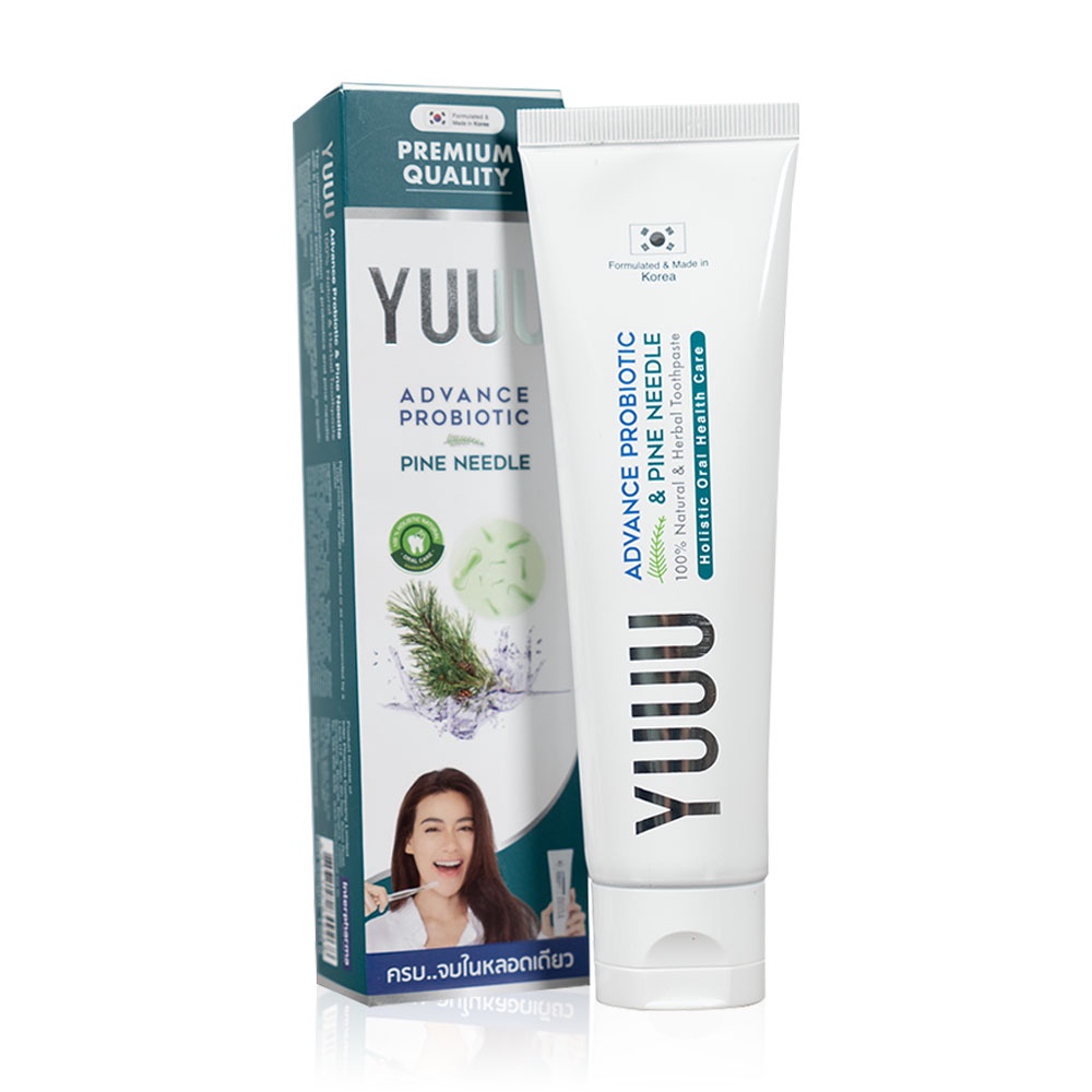 Interpharma YUUU Toothpaste ยาสีฟัน สารสกัดโปรไบโอติก ระงับกลิ่นปาก ป้องกันฟันผุ ขนาด 120 กรัม ...