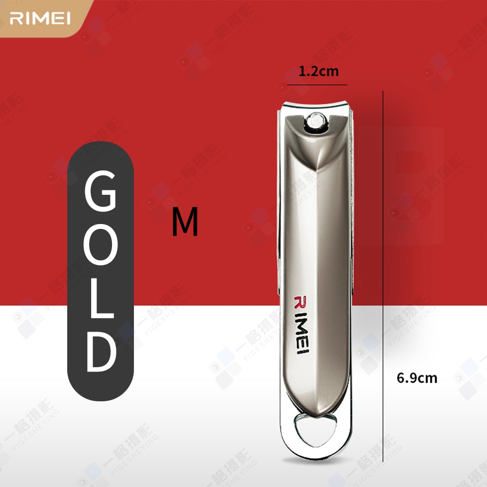 RIMEI No Splash Nail Clipper Cutter กรรไกรตัดเล็บสแตนเลส ตนเลสโค้งงอใบ ...