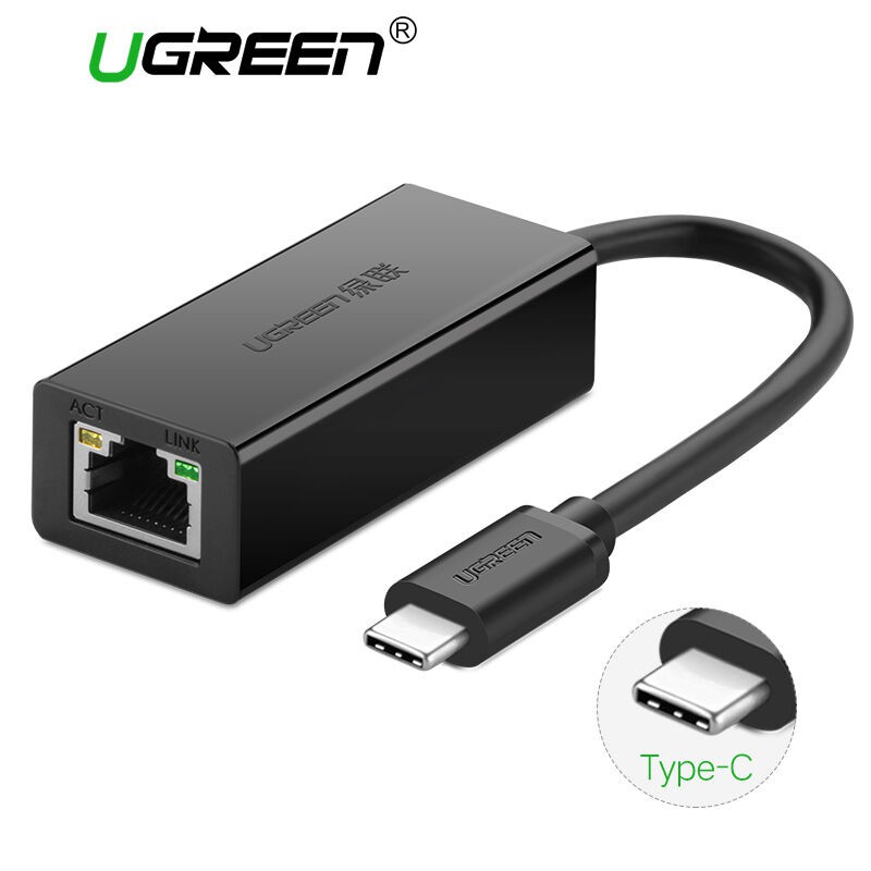 Ugreen (30287) USB-C Type C to LAN/RJ45 Ethernet Adapter Network Card ...