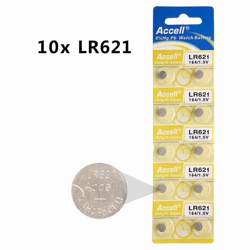 ถ่านกระดุม Accell LR621 1.5V แพค10ก้อน | Shopee Thailand