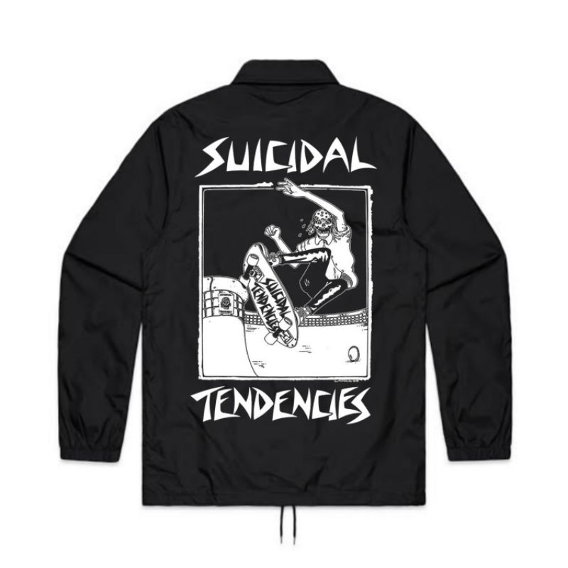 Hitam Coach Jacket BAND SUICIDAL TENDENCIES | เสื้อแจ็คเก็ต COACH ฮาร์ด ...
