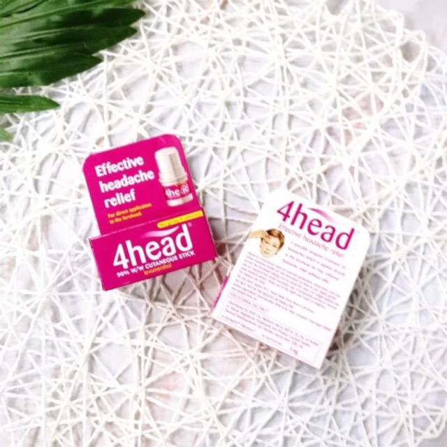 4head Headache & Migraine Relief Stick 3.6g. | Shopee Thailand