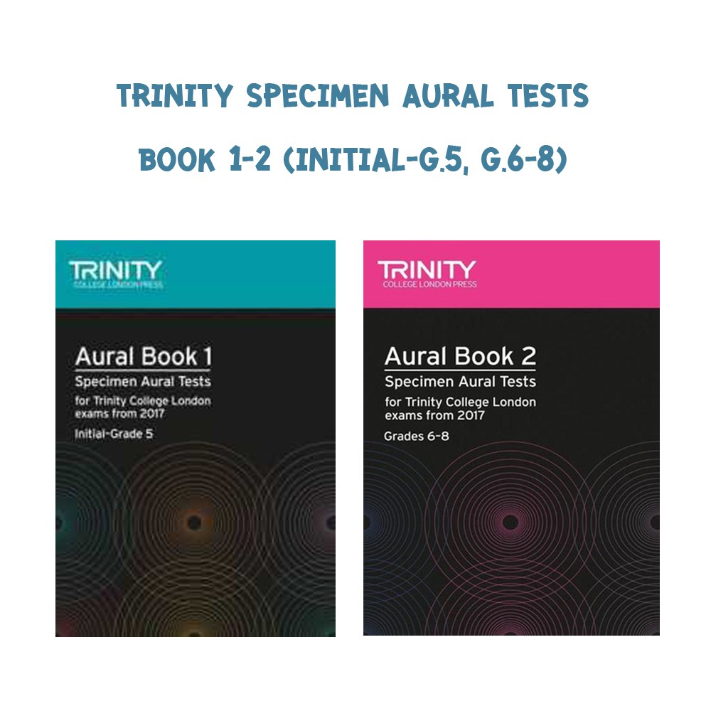 Trinity Aural Tests เล่ม 1,2, เกรด Initial - เกรด 8 (+ 2 CDs) | Shopee ...