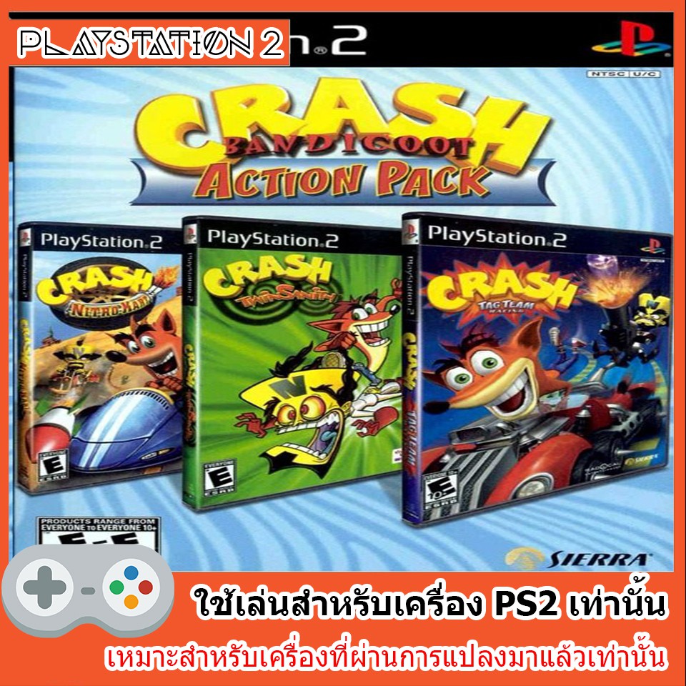 แผ่นเกมส์ PS2 - Crash Bandicoot Collectio 3 IN 1 | Shopee Thailand