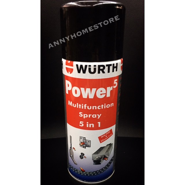 สเปรย์อเนกประสงค์ ยี่ห้อ WURTH POWER5 Multifunction 5in1 ขนาด 400 ml ...