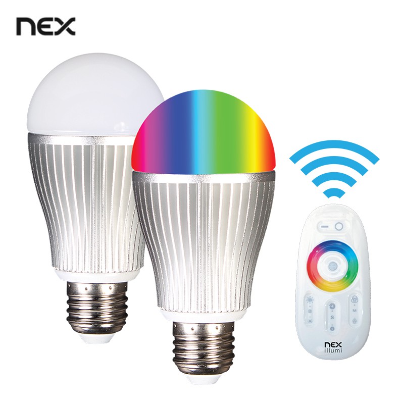 NEX LED หลอดไฟ หลอดไฟเปลี่ยนสี RGB Color ได้สามารถเพิ่มและลดความสว่าง ...