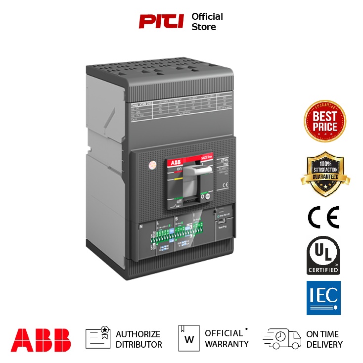 ABB XT4N 250 Ekip LSIG In= 250A 3P 36kA, (MCCB) Tmax XT Breaker ...