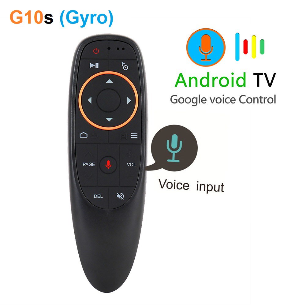 ♘☄G10S (มี Gyro) รีโมท Air Mouse + Voice Search + IR Remote Control ...