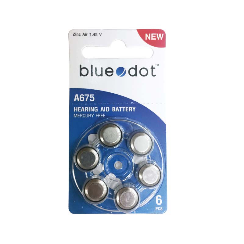 (พร้อมส่ง) Bluedot Battery ถ่านกระดุม A675 ถ่านเครื่องช่วยฟัง ถ่านใส่ ...