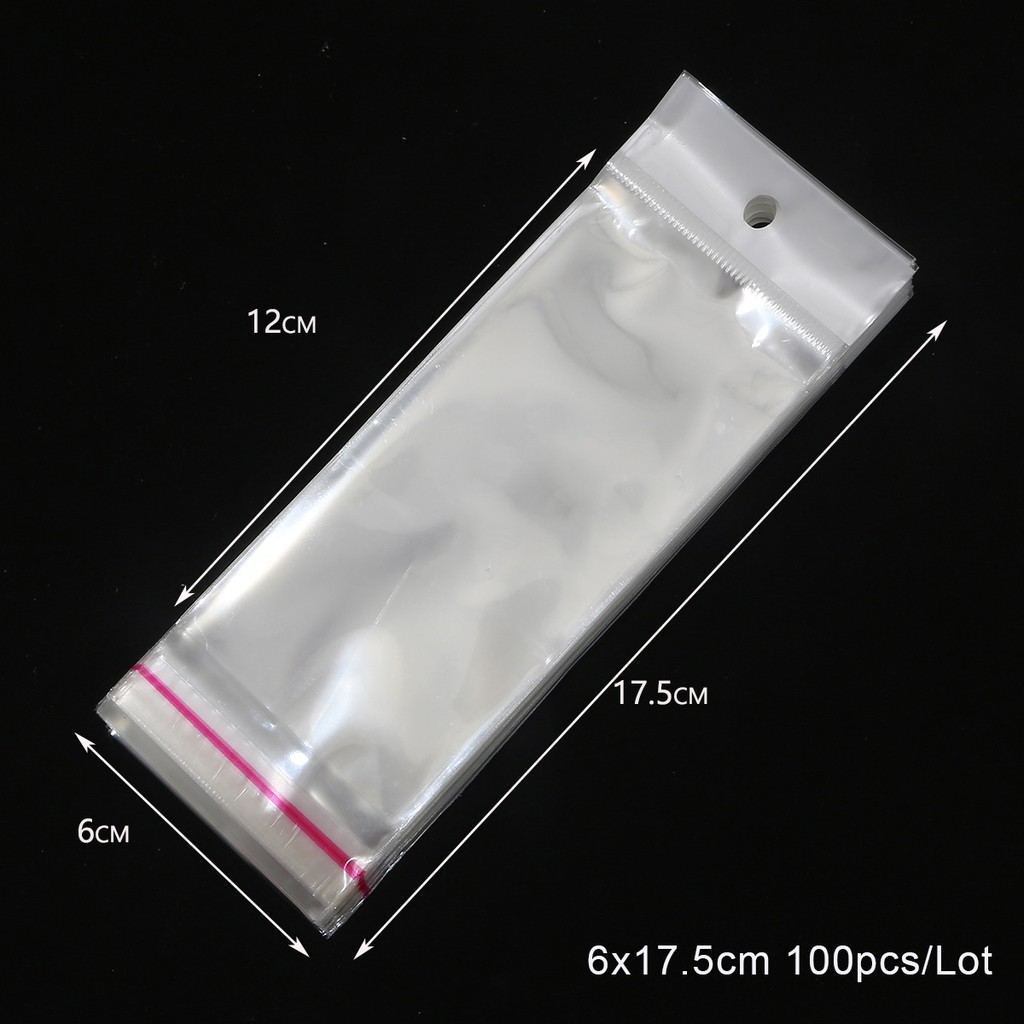 OPP Packing Bags 100Pcs/lot Transparent Self Adhesive Seal Plastic ...