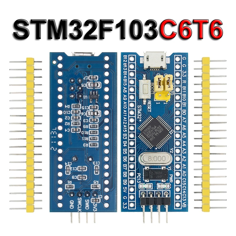 โมดูลบอร์ดไมโครคอนโทรลเลอร์ STM32F103C6T6 STM32F103C8T6 ARM STM32 | Shopee Thailand
