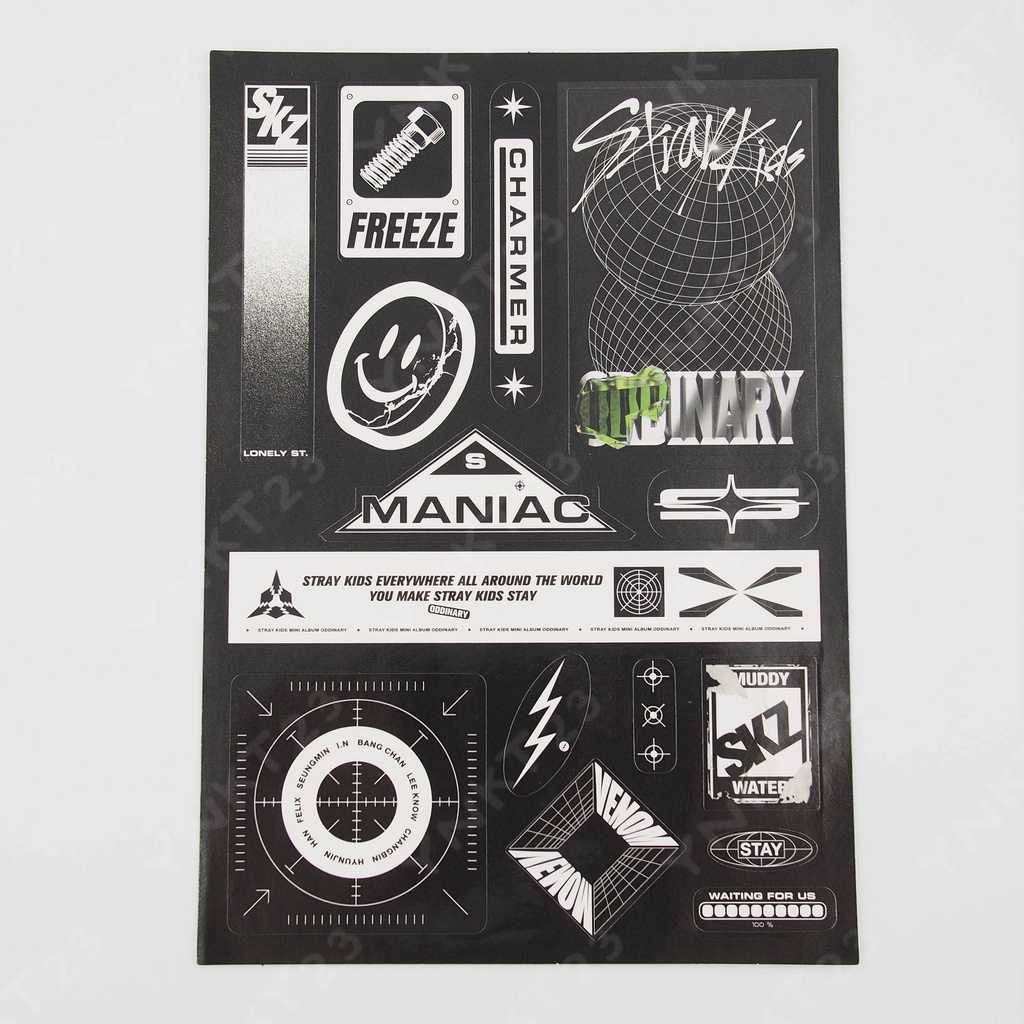 ♡︎พร้อมส่ง♡︎ Stray Kids Oddinary Album Sticker สติ๊กเกอร์ อัลบั้ม ออดดิ ...