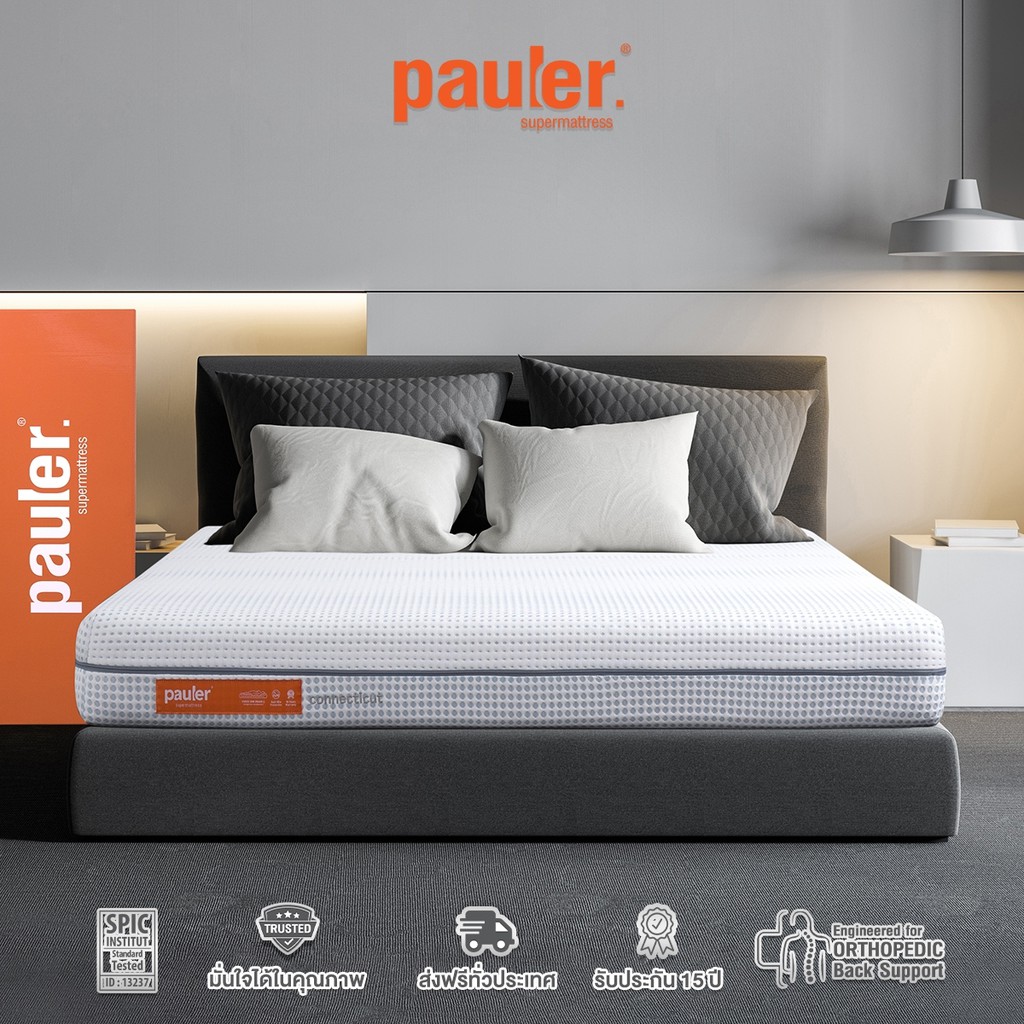 Pauler ที่นอนในกล่อง Visco UHD Foam-® รองรับแนวสรีระตามส่วนโค้งเว้า ...