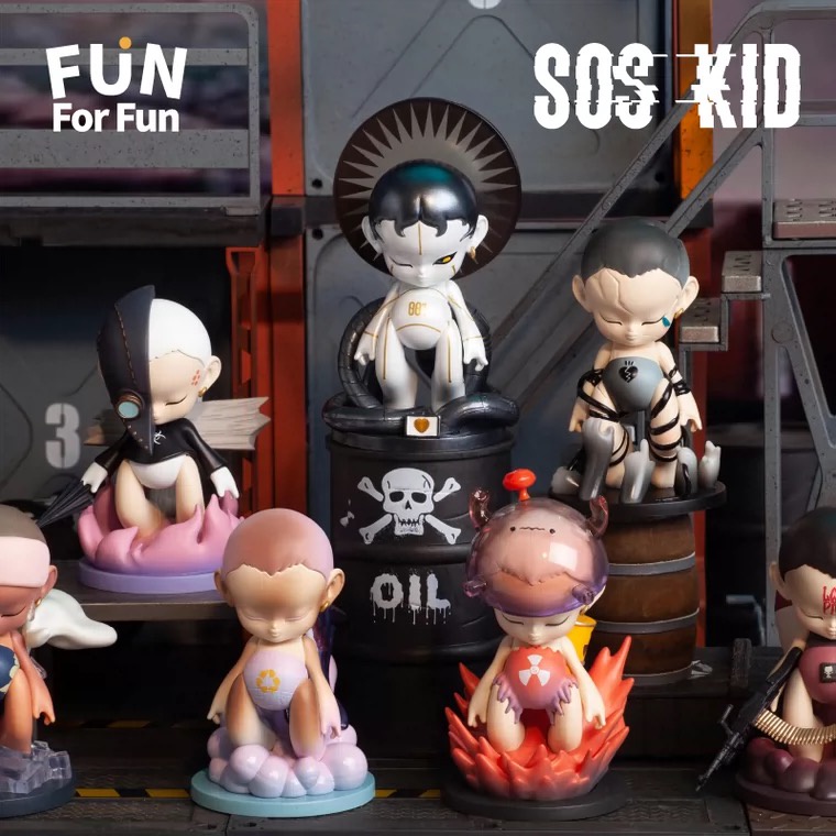 SALE 🔥 SOS KID Blind Box ลิขสิทธิ์แท้ 🖤 Fun for Fun SOSKID ของสะสม Toy ...