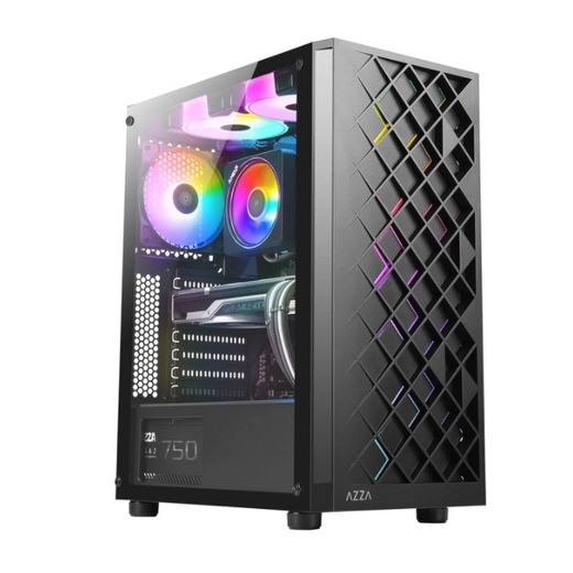 CASE (เคส) AZZA Spectra 280 RGB (มี 2 สี BLACK | WHITE) ประกัน 1 ปี ...
