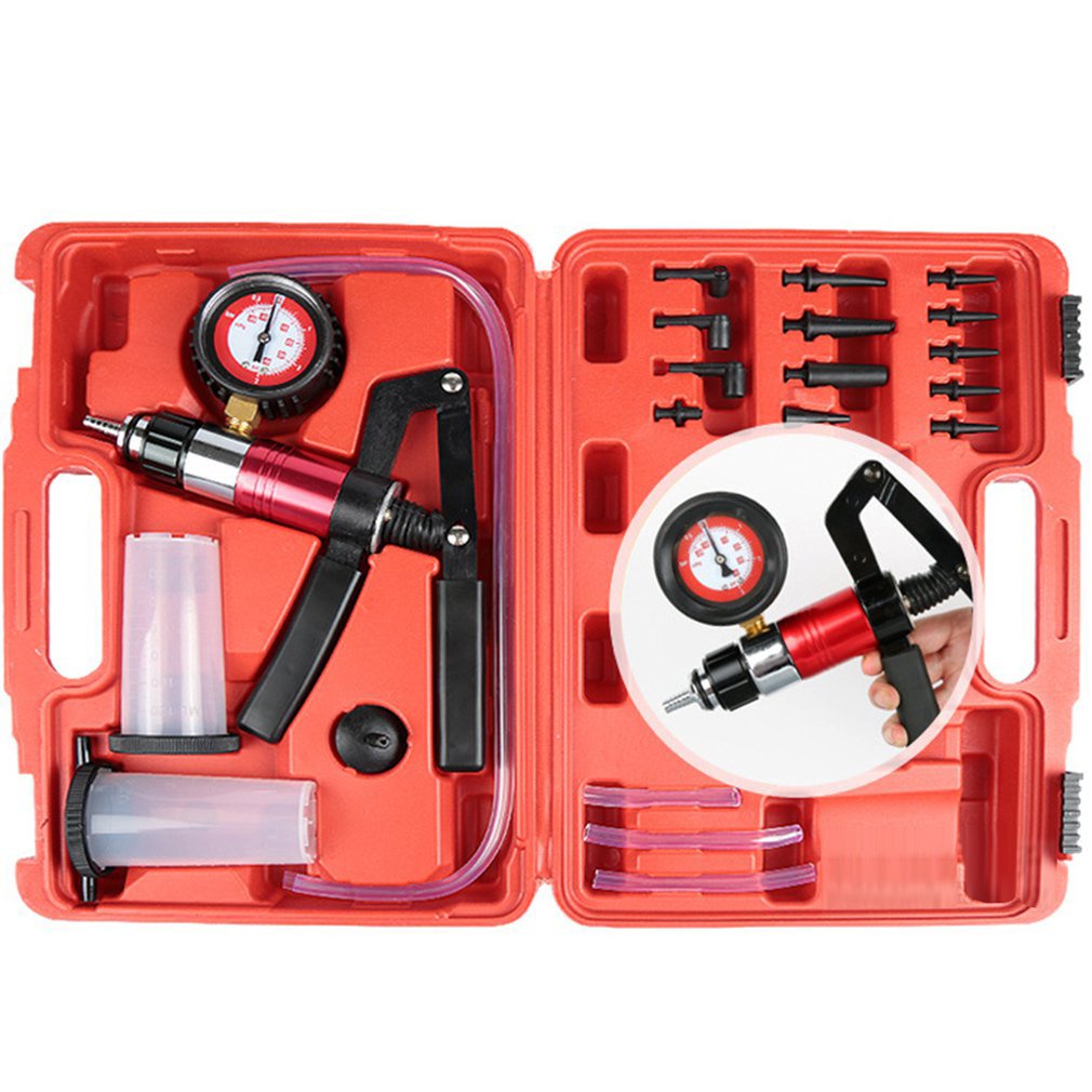 Hand Held DIY Brake Fluid Bleeder Tools Vacuum Pistol Pump Tester Kit ...