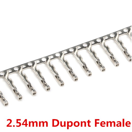 100 ชิ้น 2 . 54 มม. Dupont Pin อุปกรณ์ขั้วต่อสายเคเบิ้ลเชื่อมต่อ Female ...