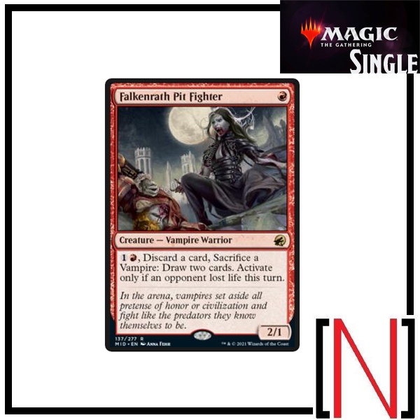 [MTG][Single][MID] Falkenrath Pit Fighter ระดับ Rare [ภาษาอังกฤษ ...