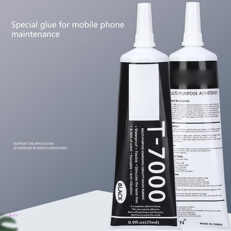 Aoto กาวอีพ็อกซี่เรซิ่นสีดํา T7000 25 มล. สําหรับซ่อมแซมลําโพงโทรศัพท์มือถือหน้าจอ Lcd | Shopee ...
