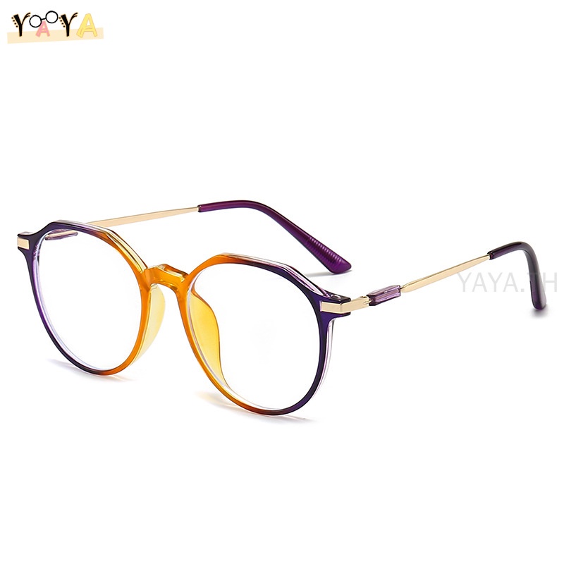 แว่นสายตาสั้น (-50 ถึง -600) แว่นตาแฟชั่น TR90 กรอบแว่นตา แว่นสุภาพสตรี | Shopee Thailand