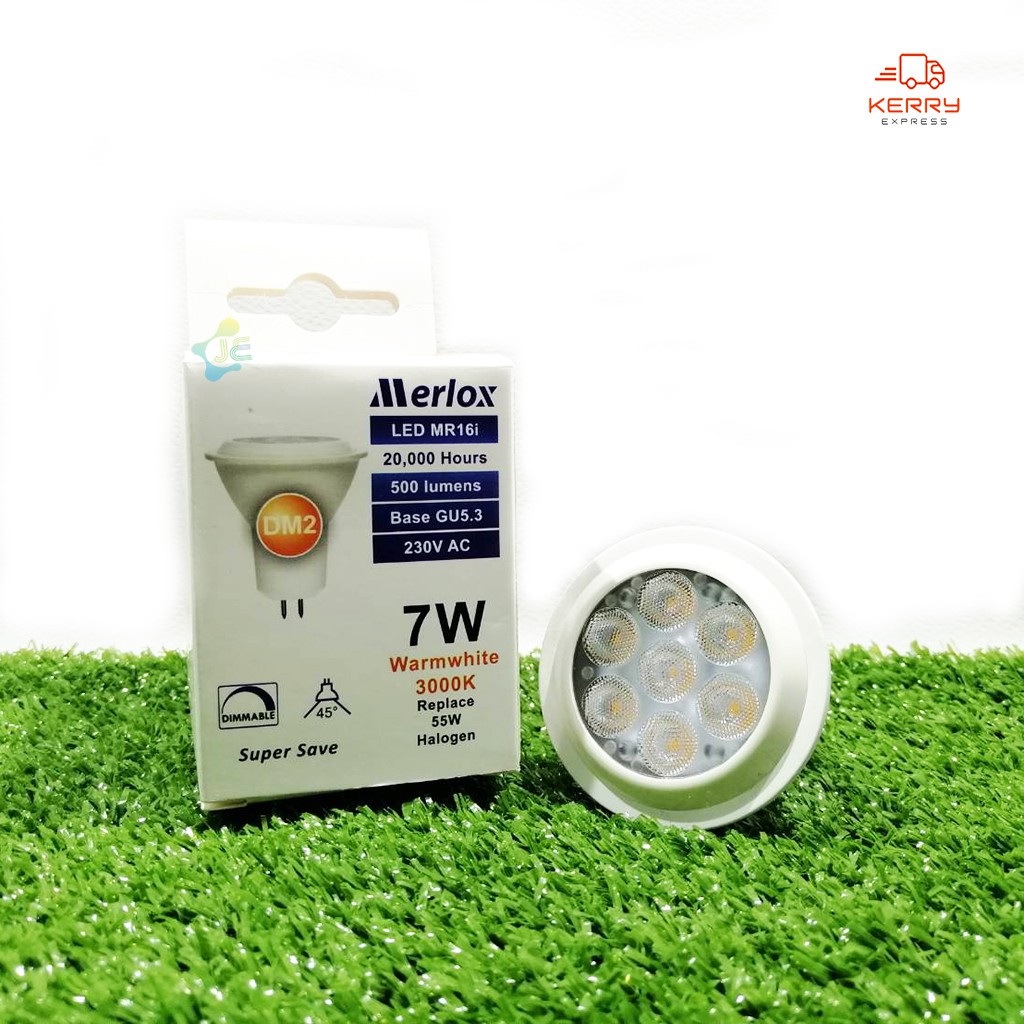 Merlox หลอดไฟ LED MR16i 7W 3000K แสง Warmwhite | Shopee Thailand