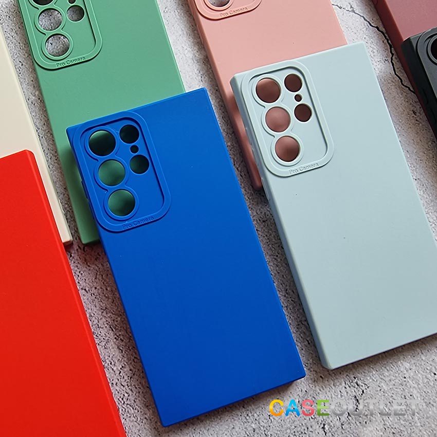 เคส Samsung Galaxy S22 S23 S24 Ultra S22ultra plus S22+ | S21 fe สีพื้น สีด้าน แบบหนา กันกระแทก ...