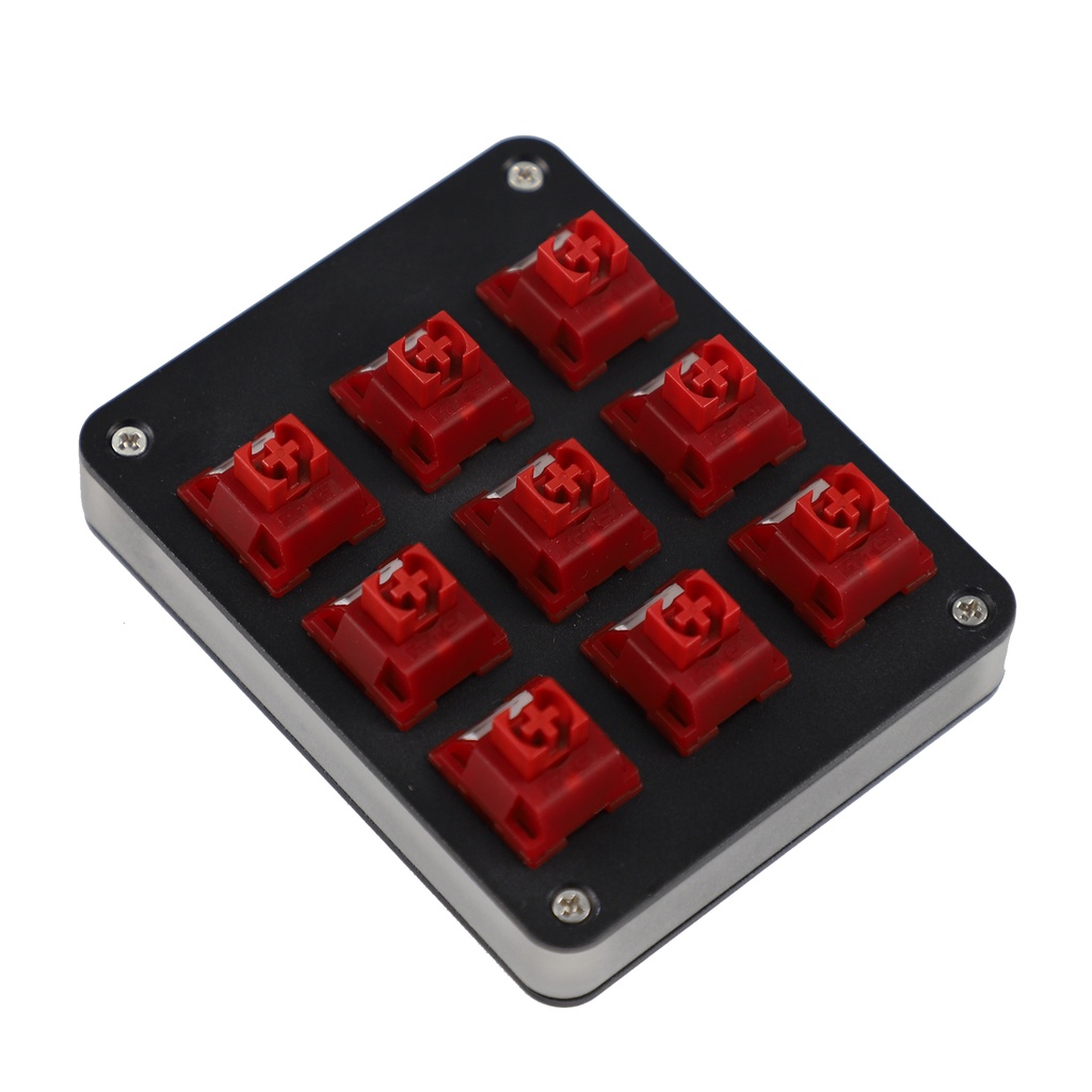 YMDK 9 Key CNC อลูมิเนียม QMK VIA Hotswap RGB รองรับ Macro Type C MX ...