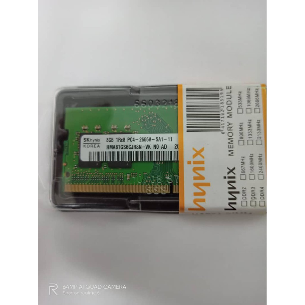 SK Hynix/SKHynix 4GB/8GB SODIMM DDR4 2666MHZ RAM | Shopee Thailand