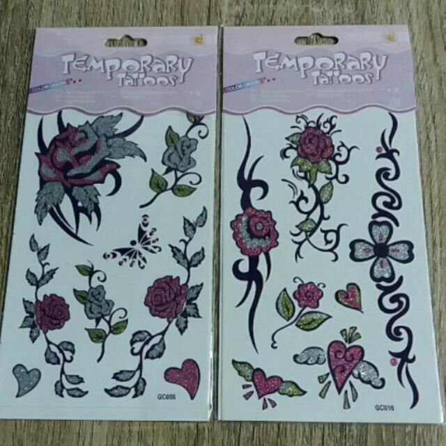 Glitter Tattoo Sticker | Shopee Thailand