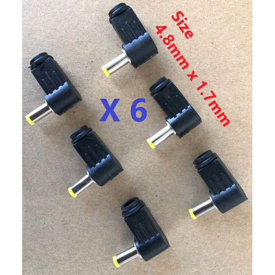 DC Jack 4.8mmx1.7mm ตัวผู้ งอ | Shopee Thailand