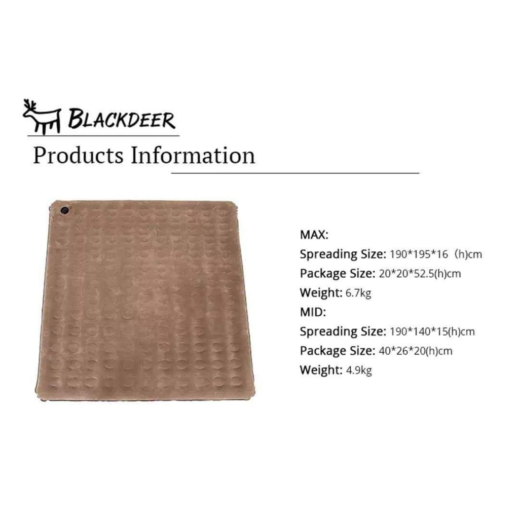 Blackdeer Bed (Max) ที่นอนเป่าลม (ปั้มลมในตัว) ขนาดใหญ่ | Shopee Thailand