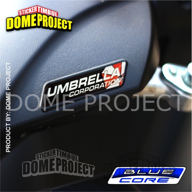 สติ๊กเกอร์รถจักรยานยนต์ Yamaha EMBLEM นูน BLUECORE LOGO UMBRELLA Cool ...